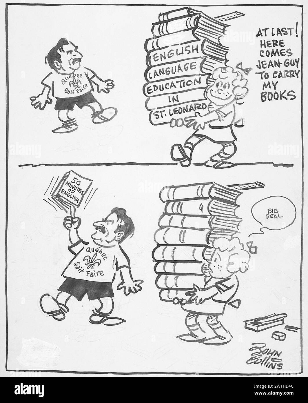 Cartoon - Starting the New Term. John Collins (1917-2007 Stock Photo ...