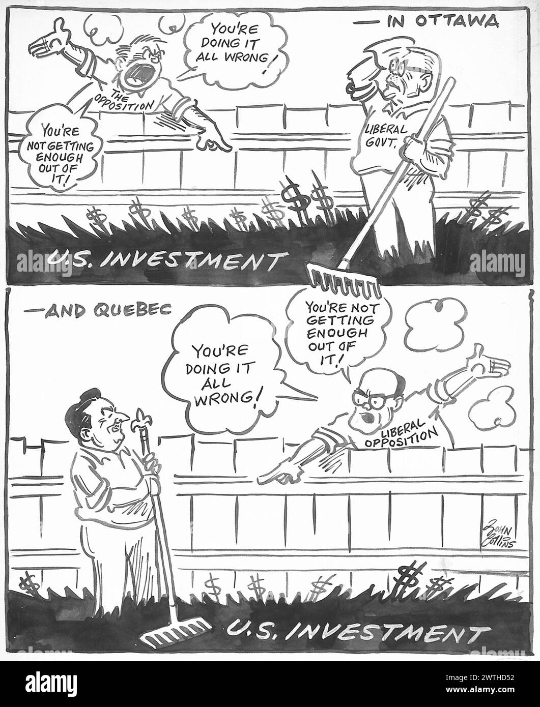 Cartoon - Depends on Which Side of the Fence You're On. John Collins ...