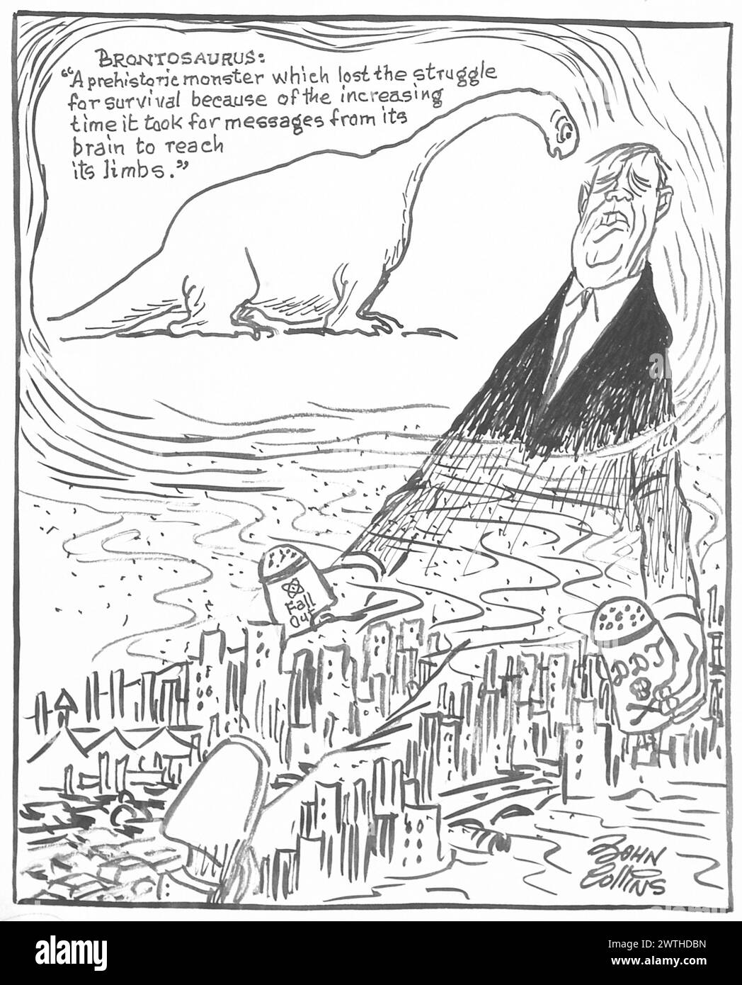 Cartoon - Another Extinct Species in the Making ?. John Collins (1917 ...