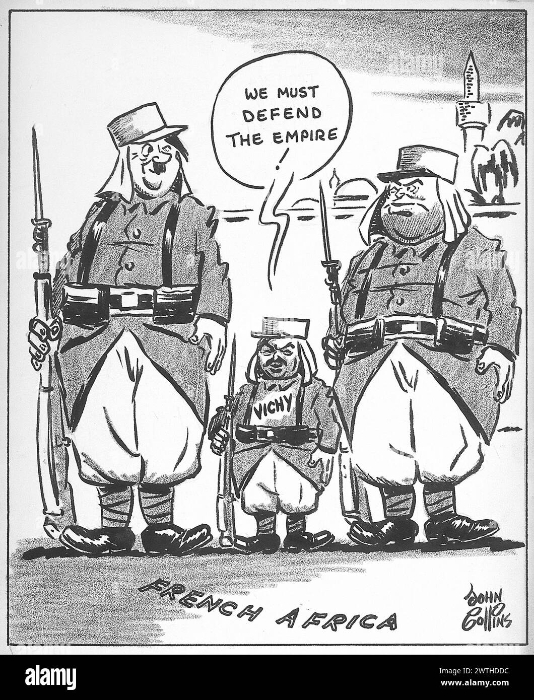 Cartoon - New French Foreign Legion. John Collins (1917-2007 Stock ...