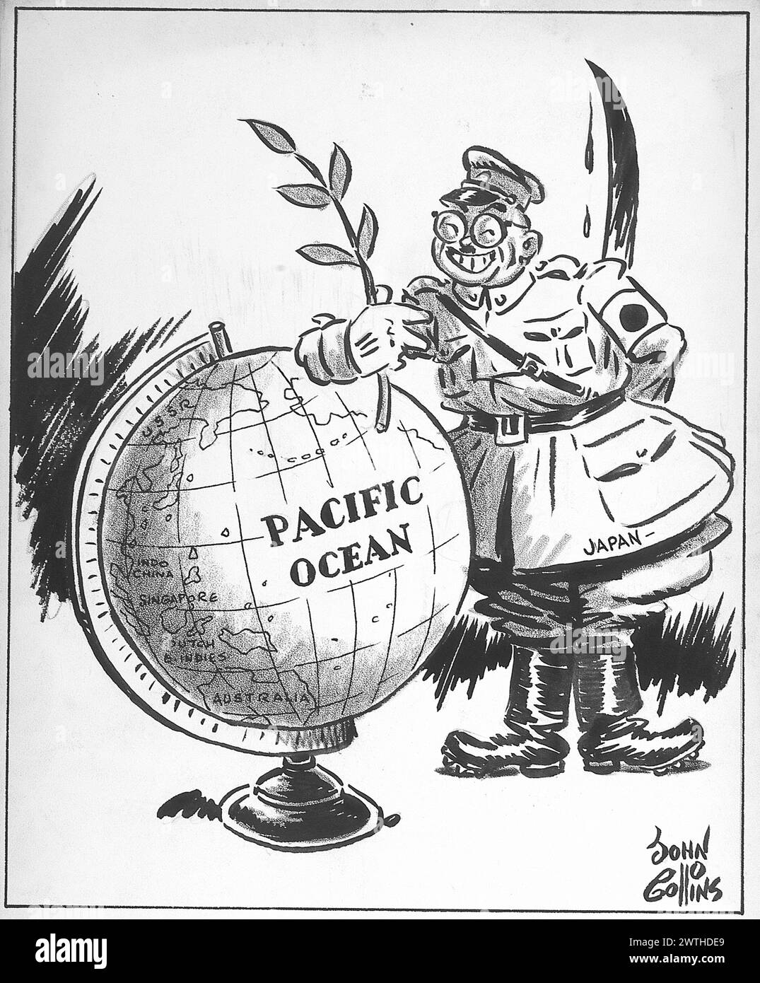 Pacific artwork Black and White Stock Photos & Images - Alamy