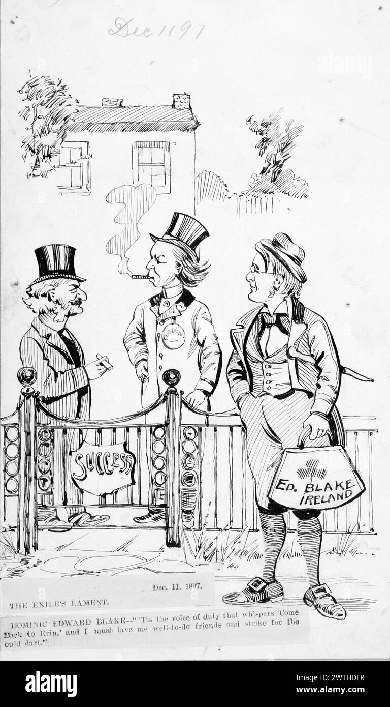 Cartoon - The Exile's Lament Rostap (1866-1949 Stock Photo - Alamy