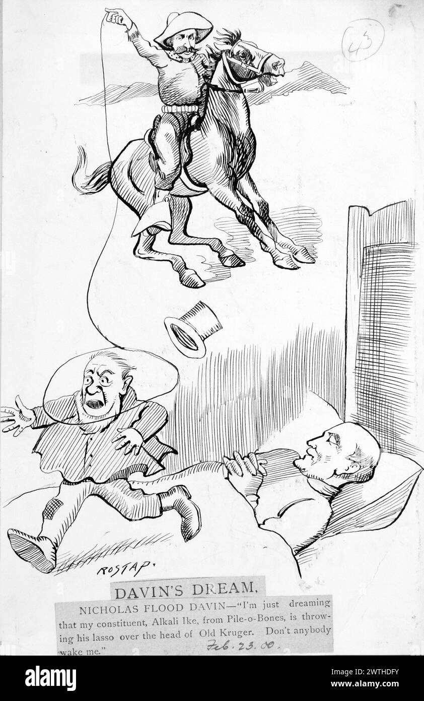Cartoon - Davin's Dream Rostap (1866-1949 Stock Photo - Alamy