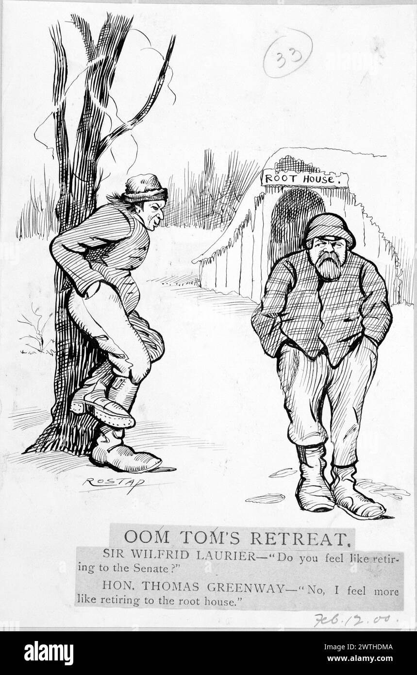 Cartoon - Oom Tom's Retreat Rostap (1866-1949 Stock Photo - Alamy