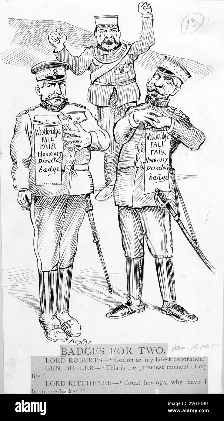 Cartoon - Badges For Two Rostap (1866-1949 Stock Photo - Alamy