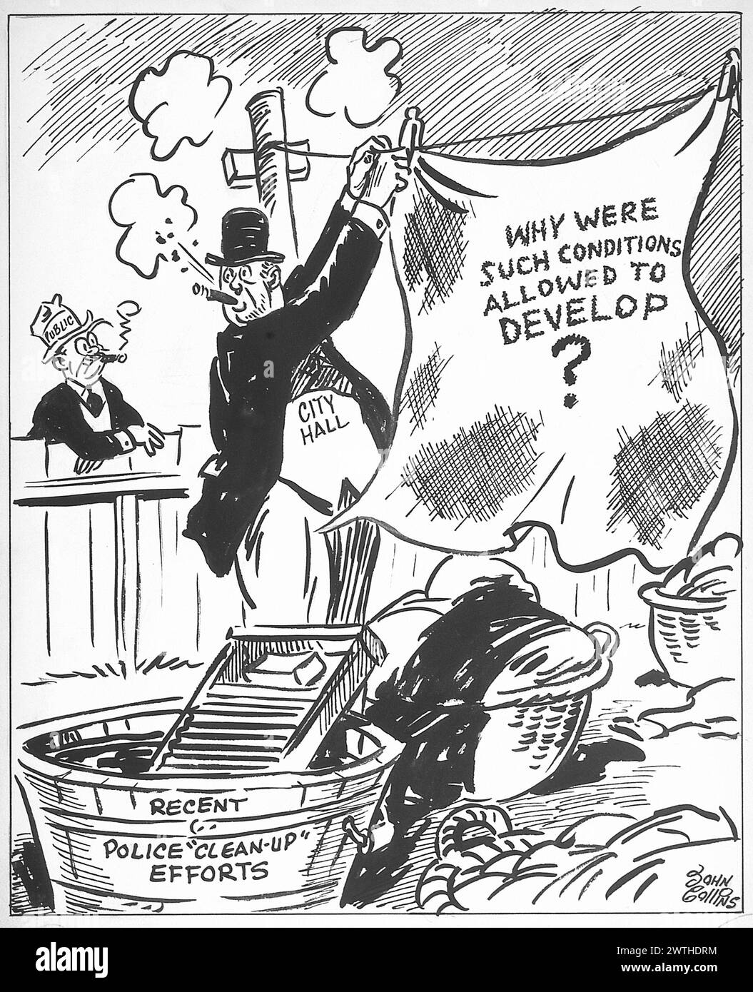 Cartoon - Tattle-Tale Gray. John Collins (1917-2007 Stock Photo - Alamy