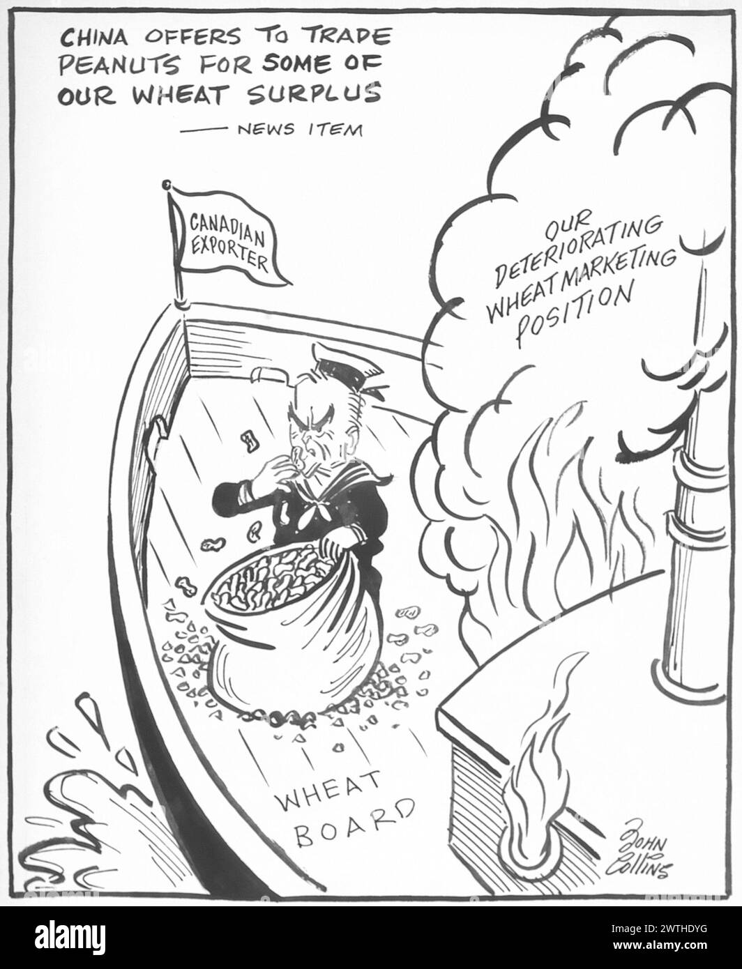 Cartoon - The Boy Stood on the Burning Deck Eating Peanuts by the Deck ...