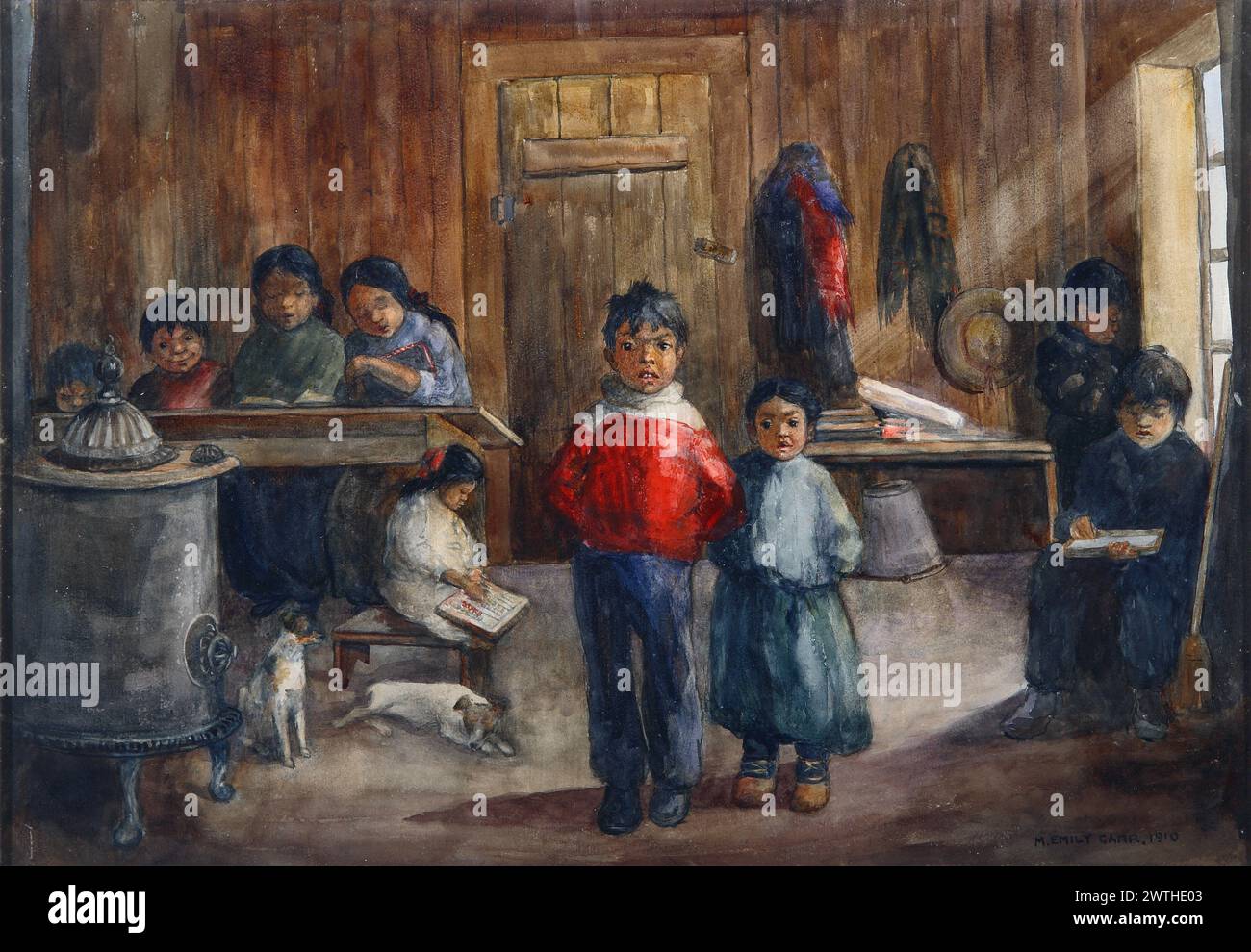 Watercolour - An Aboriginal School House, Lytton, B. C. 1910 Emily Carr ...