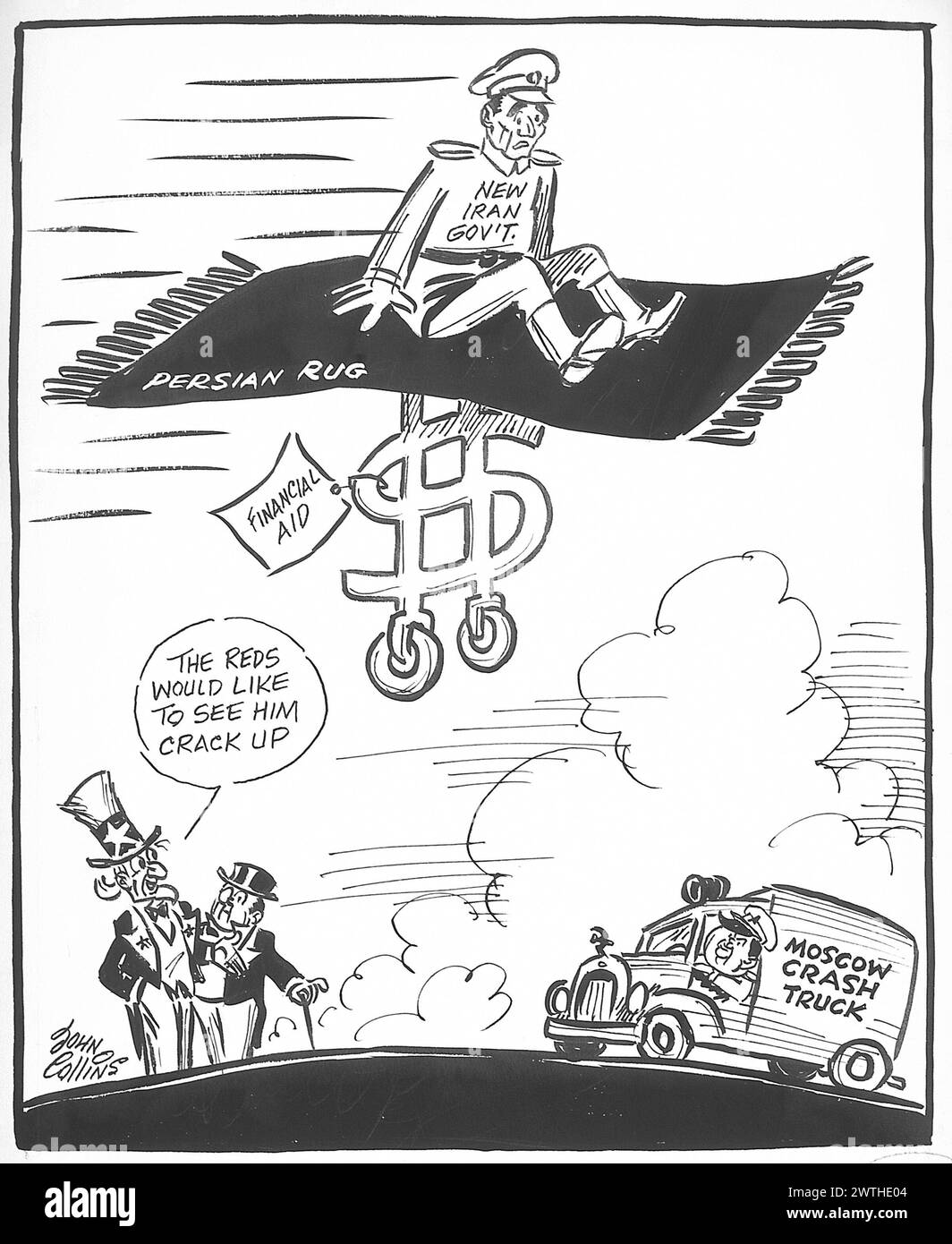 Cartoon - Landing Gear for the Flying Carpet. John Collins (1917-2007 ...