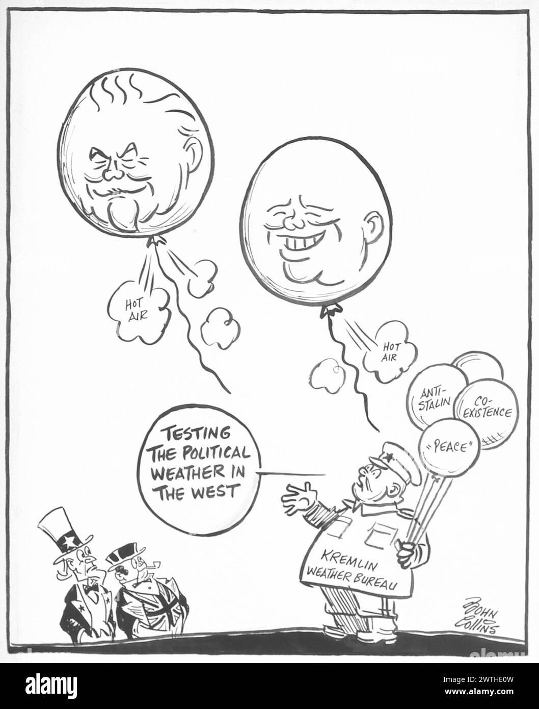 Cartoon - Not All the Weather Balloons Are Going One Way. John Collins ...