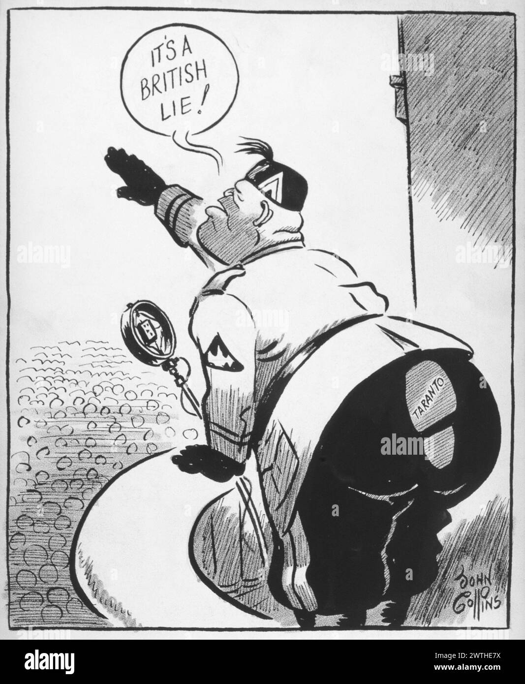 Cartoon - Duce's Wild. John Collins (1917-2007 Stock Photo - Alamy
