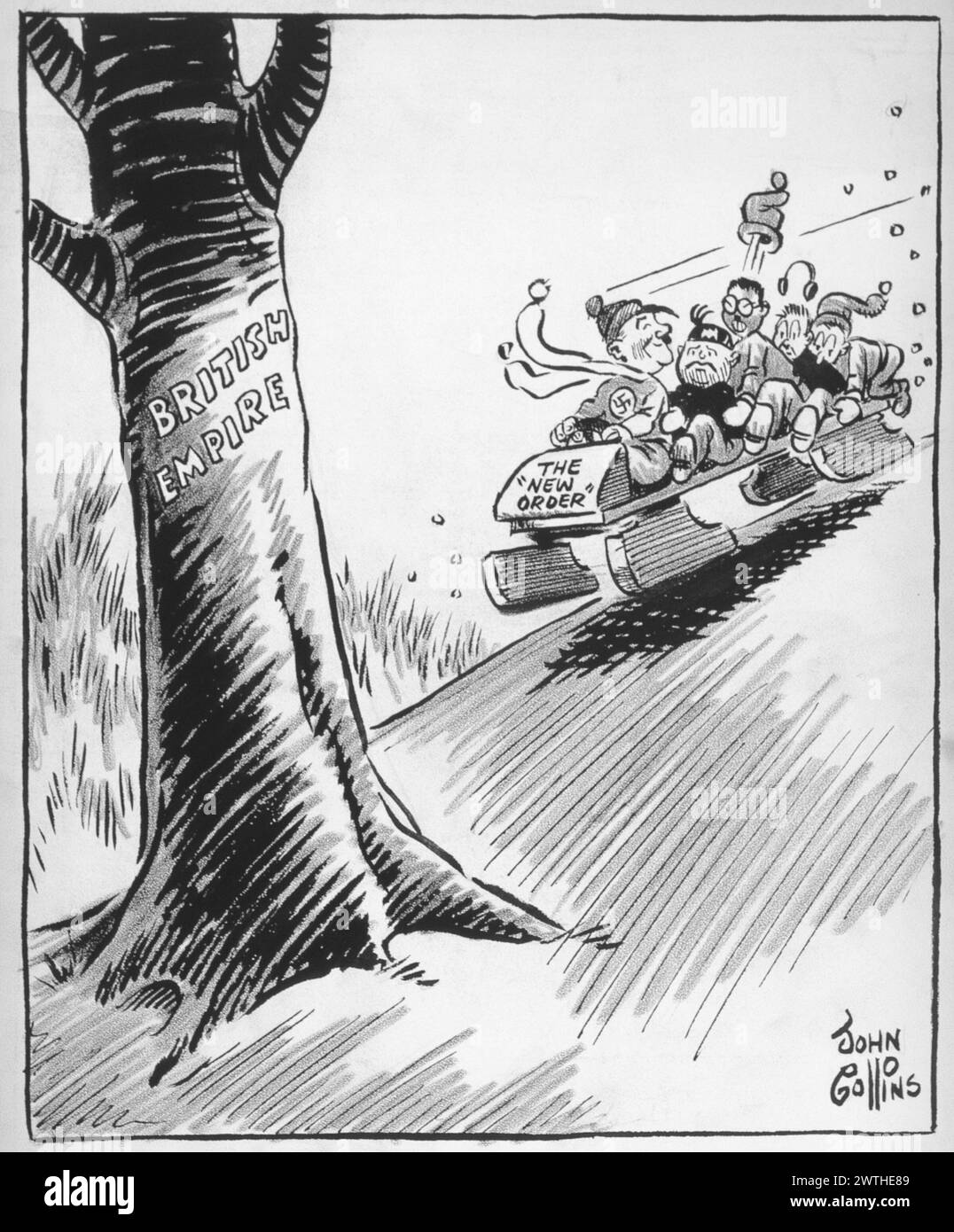 Cartoon oak Black and White Stock Photos & Images - Alamy