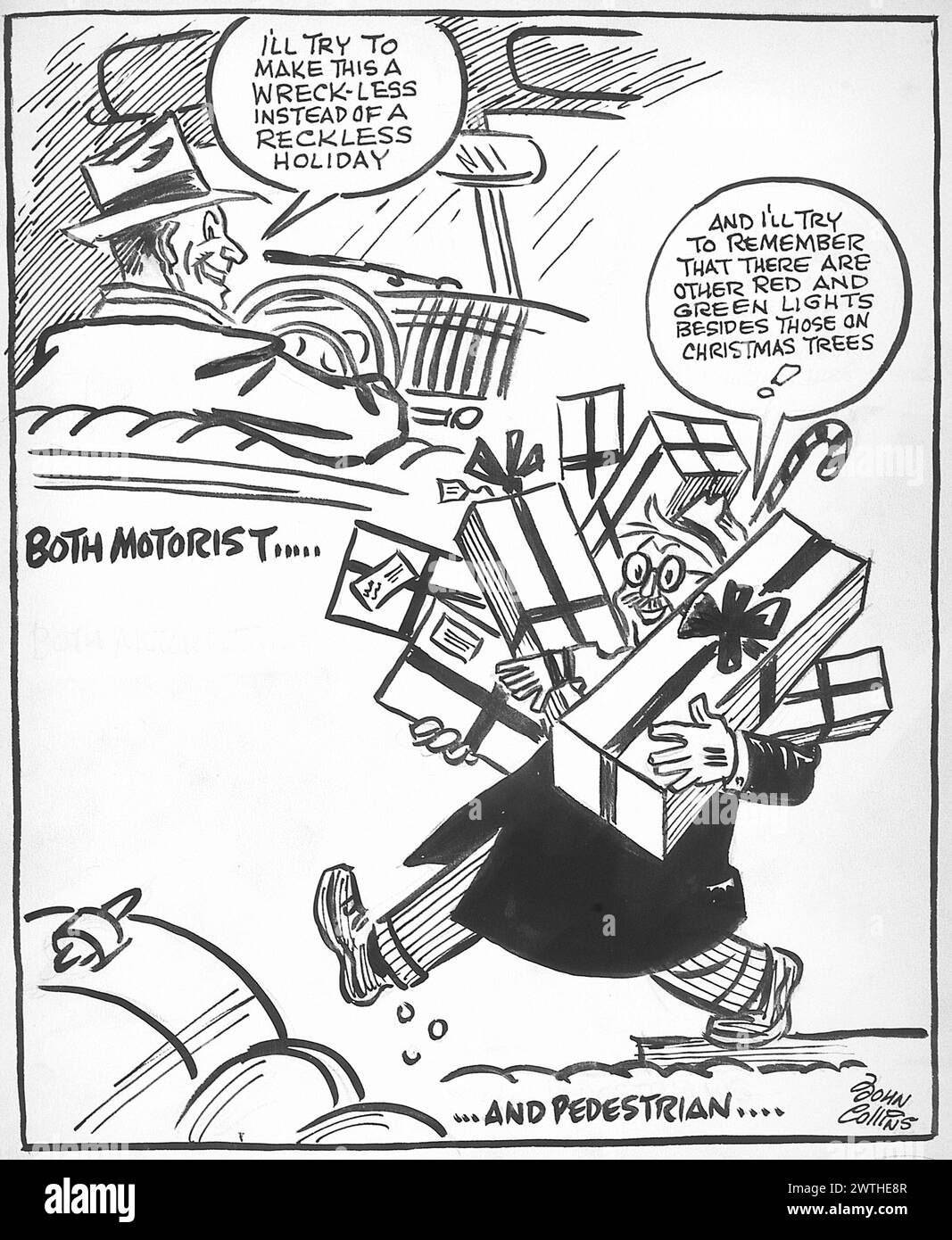 Cartoon - Let's All Be Wise Men this Year. John Collins (1917-2007 ...