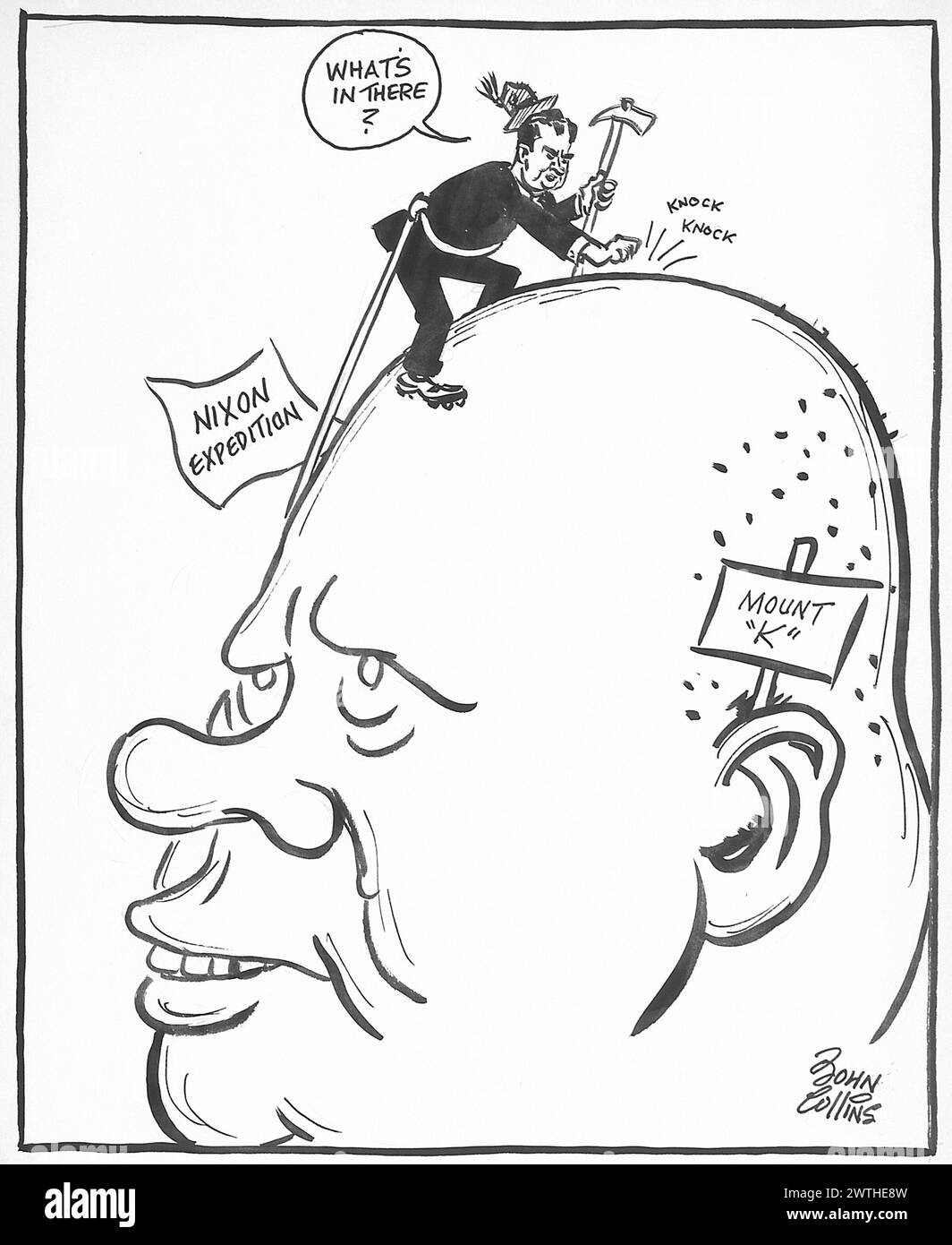 Cold war 1960s cartoon Black and White Stock Photos & Images - Alamy