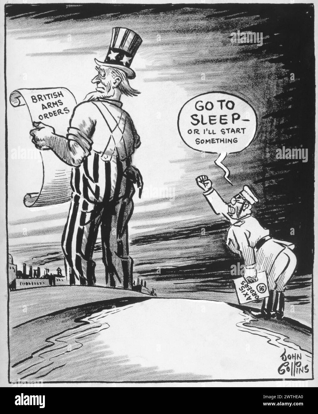Cartoon - Japanese Sandman. John Collins (1917-2007 Stock Photo - Alamy