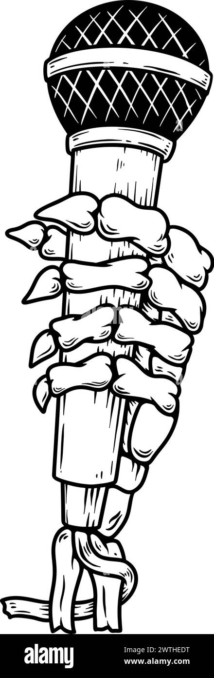 Skeleton microphone hi-res stock photography and images - Alamy