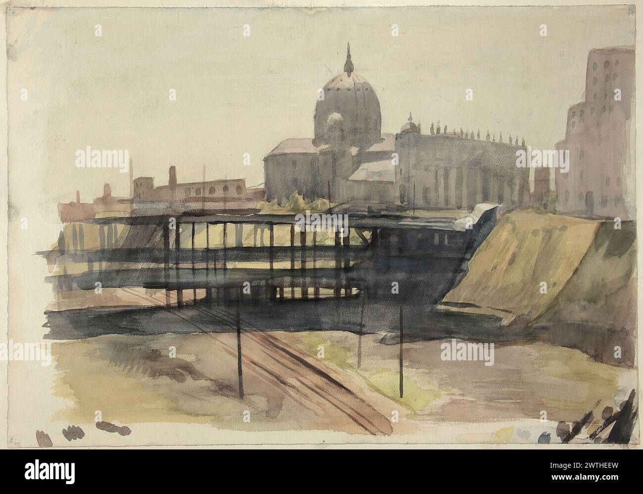 Watercolour - Mary, Queen of the World Cathedral Ernst Neumann (1907 ...