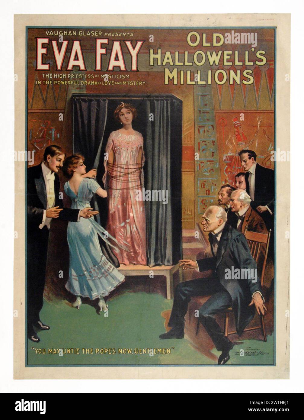 Magic poster - Vaughan Glaser Presents Eva Fay the High Priestess of ...