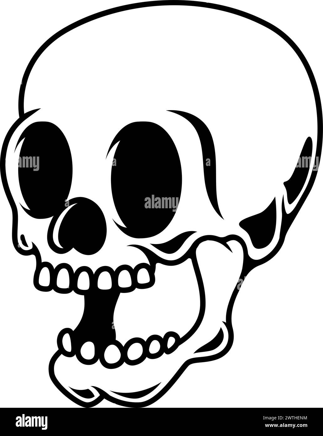 Illustration of cartoon skull. Vector design element Stock Vector Image ... Illustration of cartoon skull. Vector design element Stock Vector Image ...