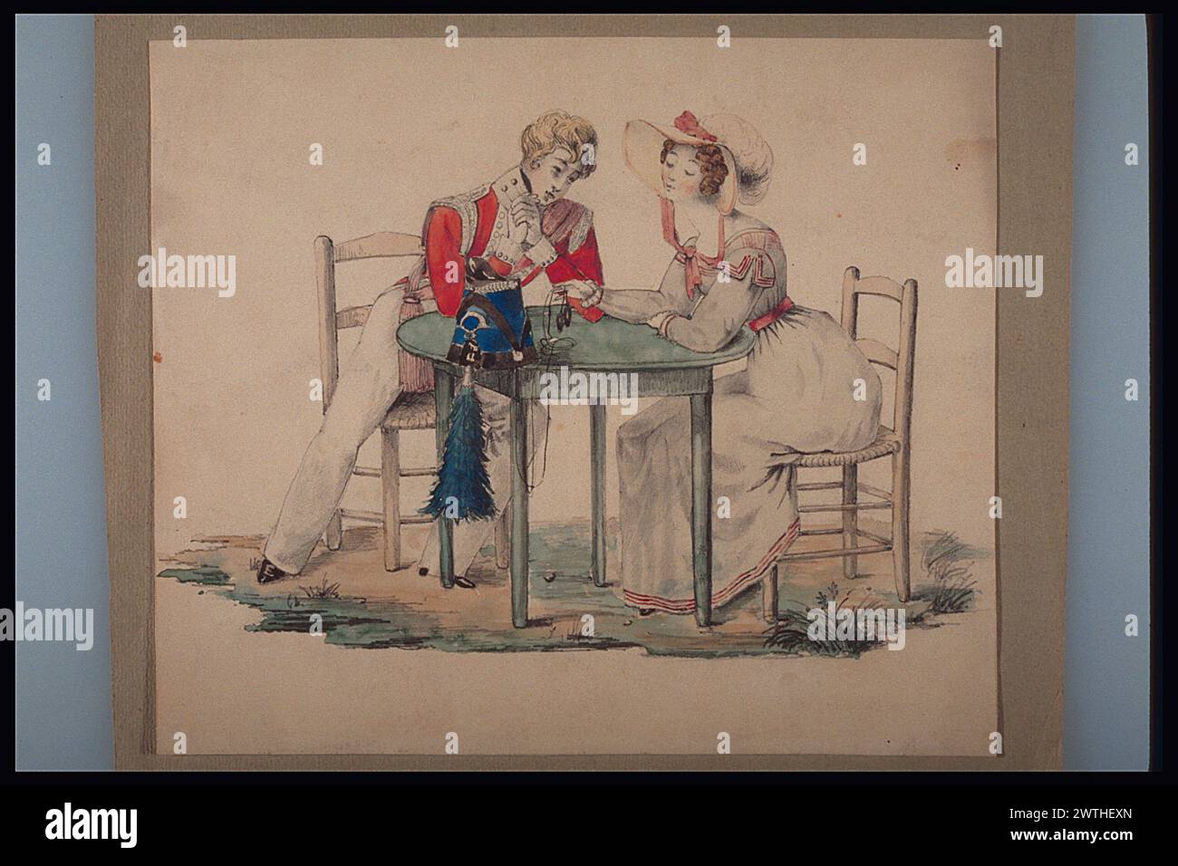 Interior two seated figures hi-res stock photography and images - Alamy