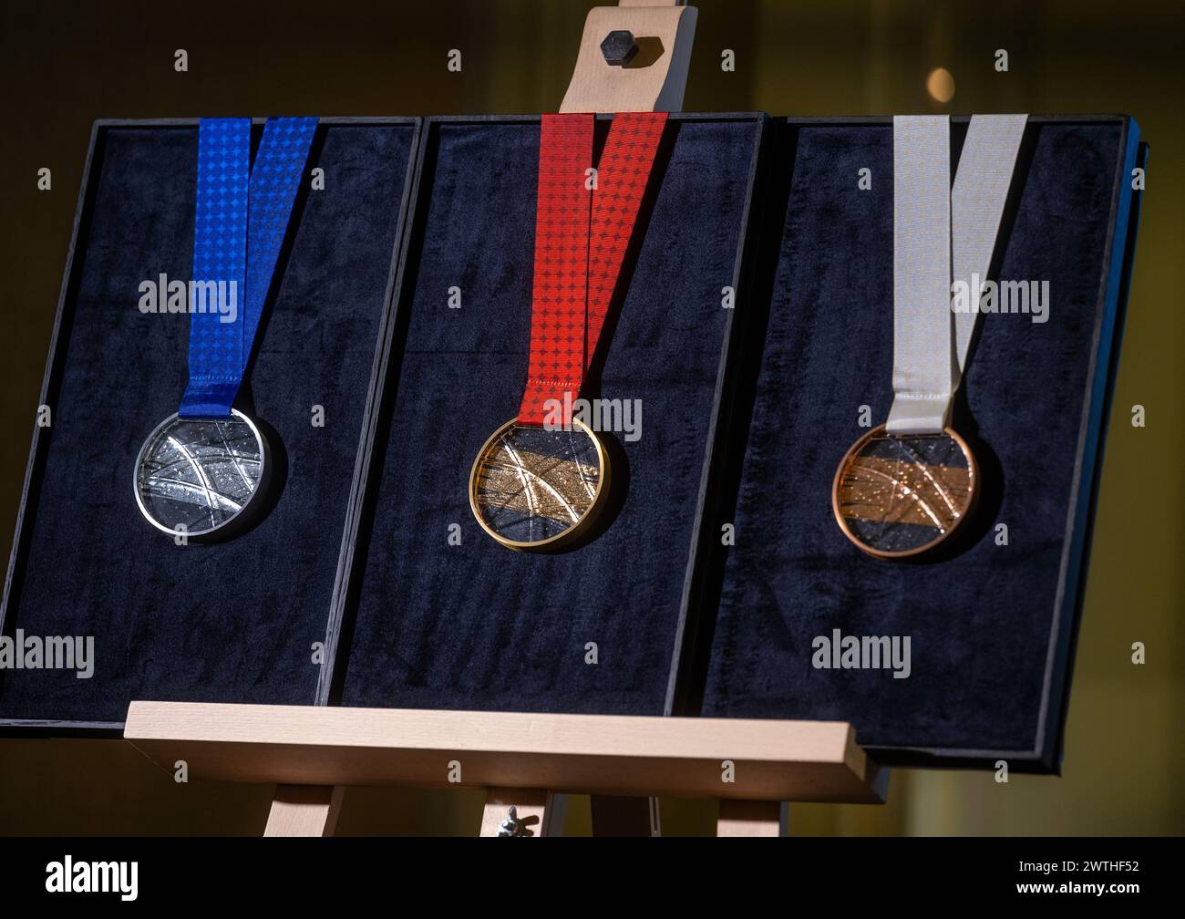 Prague, Czech Republic. 18th Mar, 2024. Presentation of the new medals ...