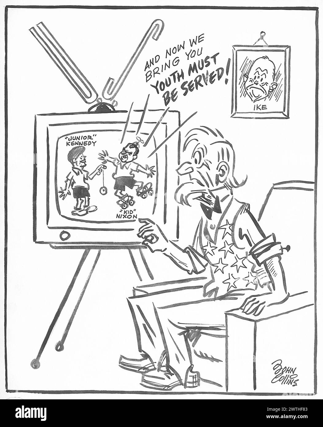 Cartoon - After Eight Years of Father Knows Best. John Collins (1917 ...