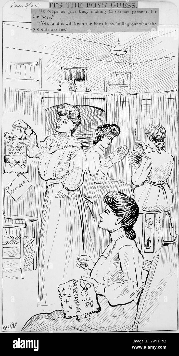 Cartoon - It's the Boys' Guess Rostap (1866-1949 Stock Photo - Alamy