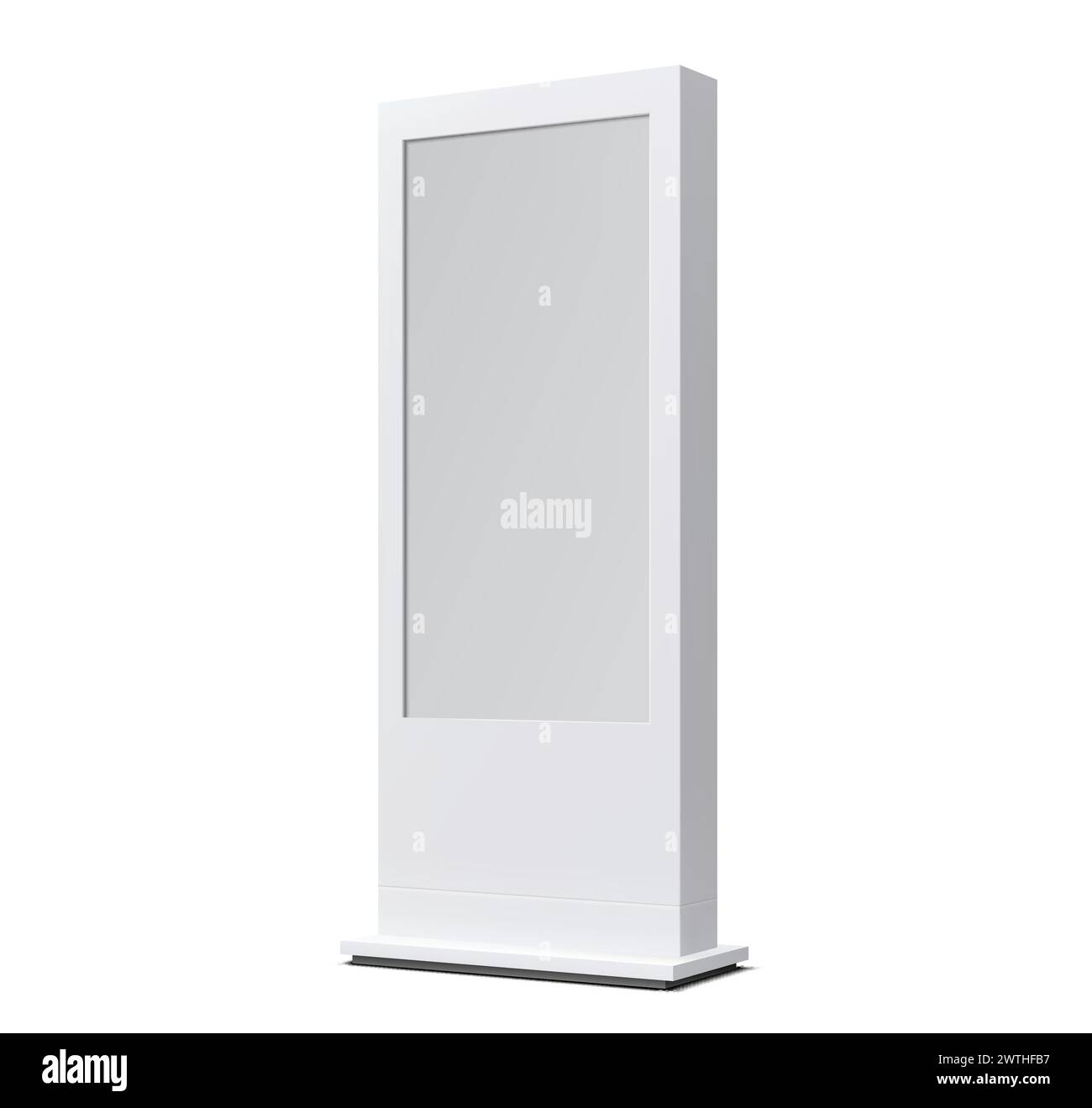 Digital exhibition vertical display Stock Vector Images - Alamy