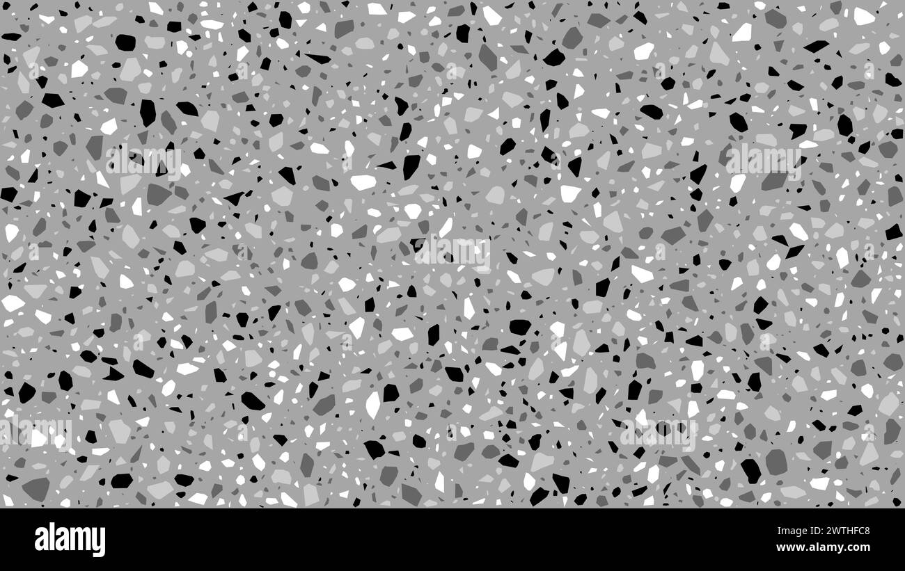 White, grey and black terrazzo marble stone floor texture or terazzo ...