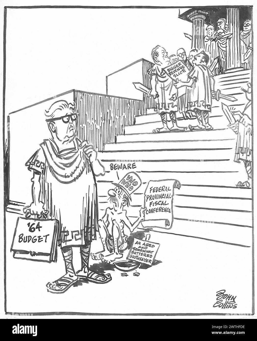 Cartoon - The Ides of March. John Collins (1917-2007 Stock Photo - Alamy