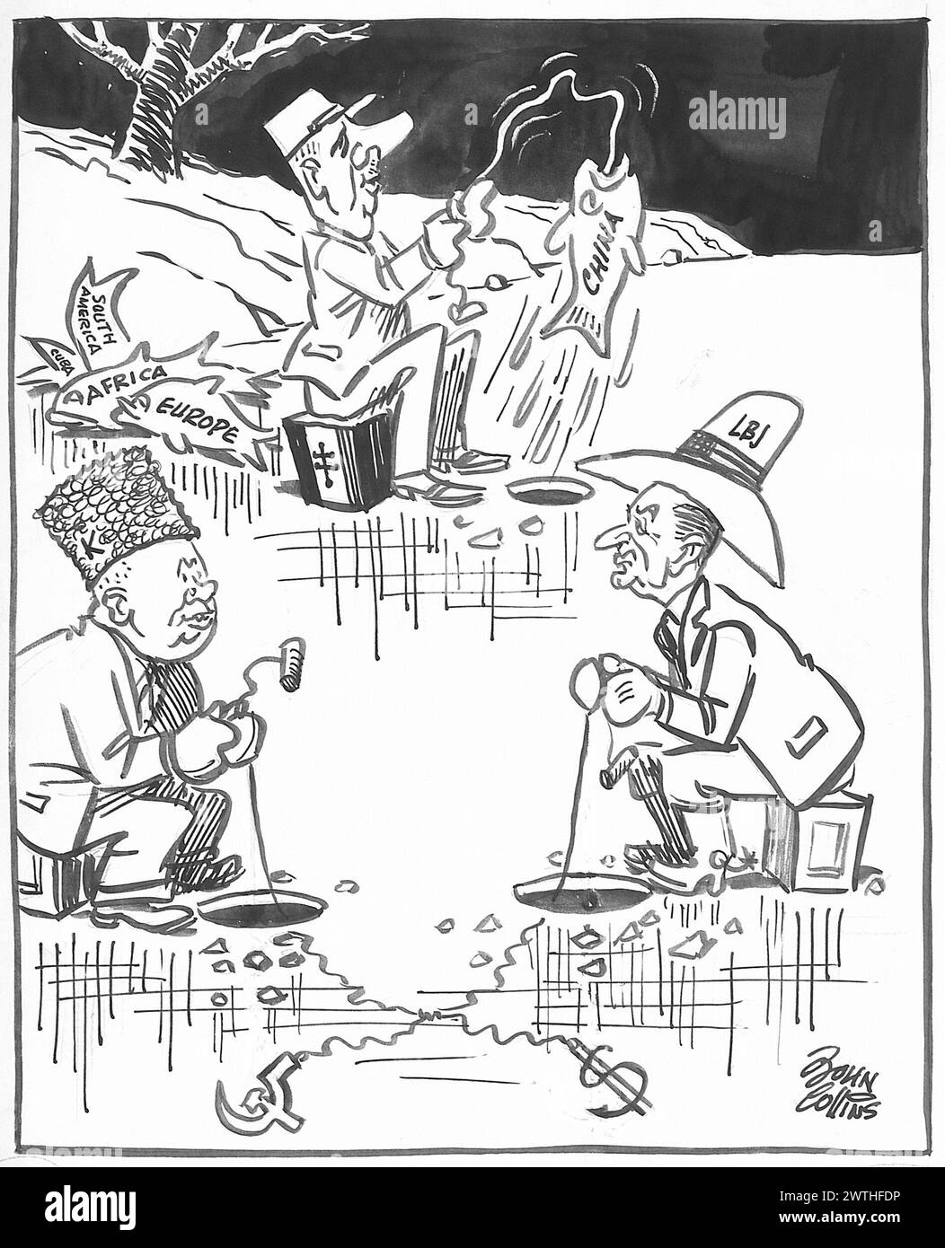 Cold war propaganda cartoon hi-res stock photography and images - Alamy