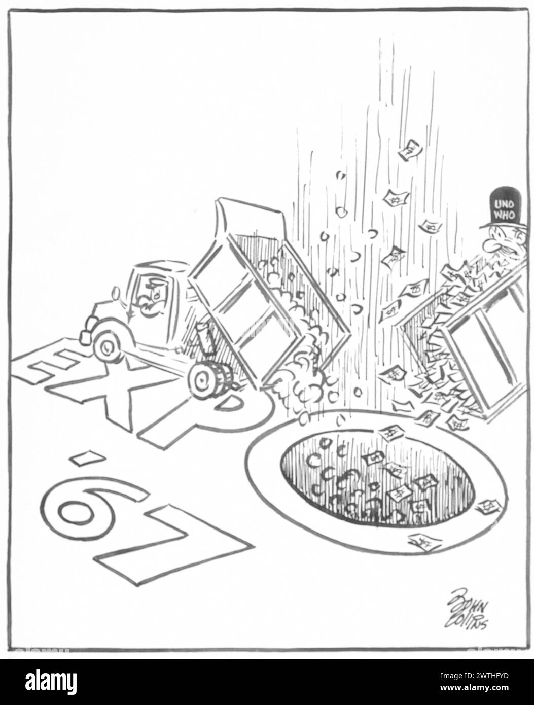 John collins cartoon Black and White Stock Photos & Images - Alamy