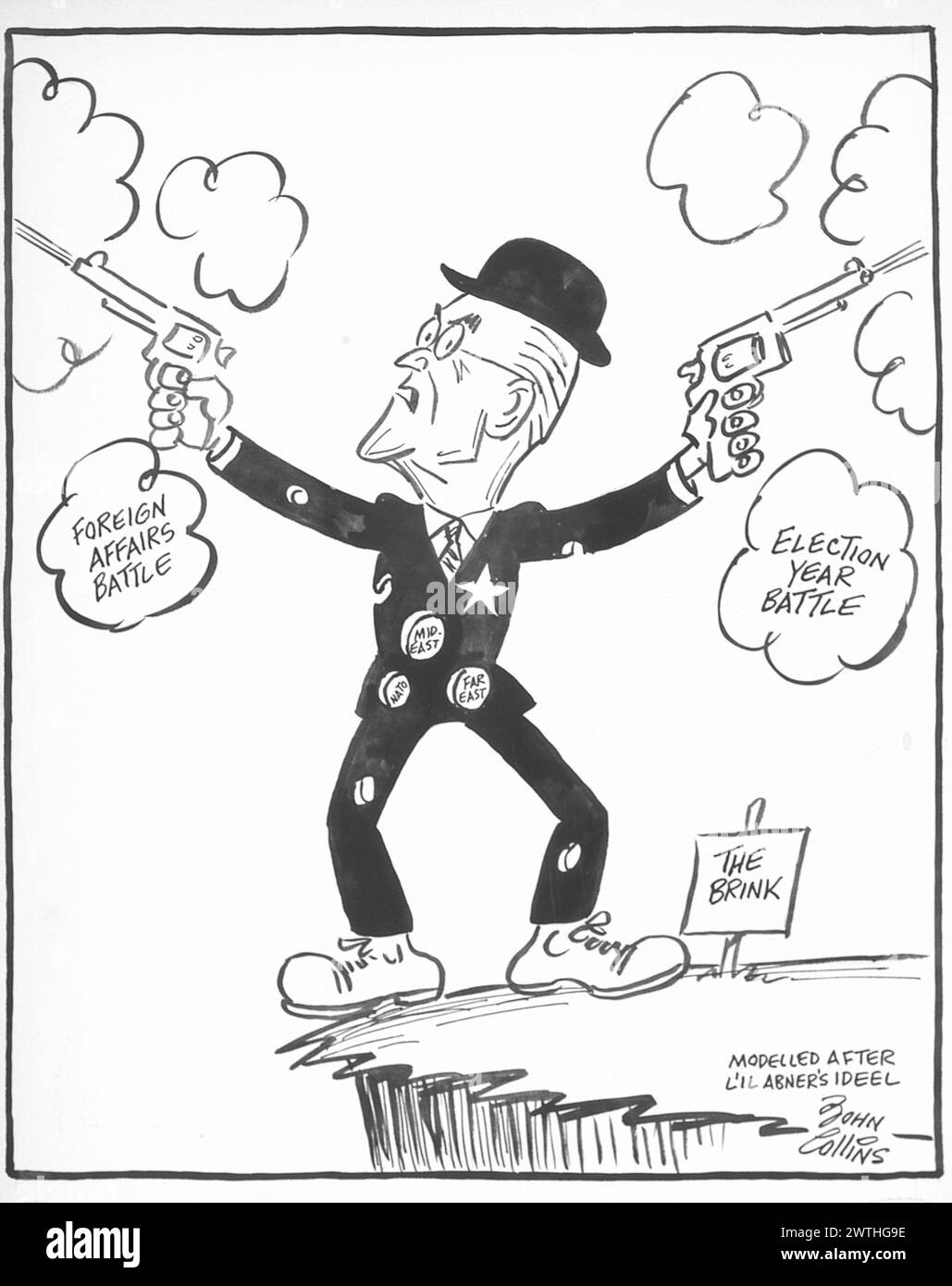 Cartoon - Fearless Foster. John Collins (1917-2007 Stock Photo - Alamy