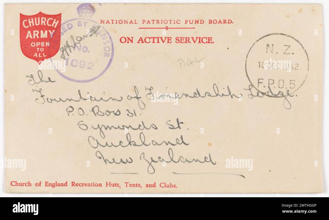Philatelic 'cover' [envelope], WWII Visual and Verbal Communication ...