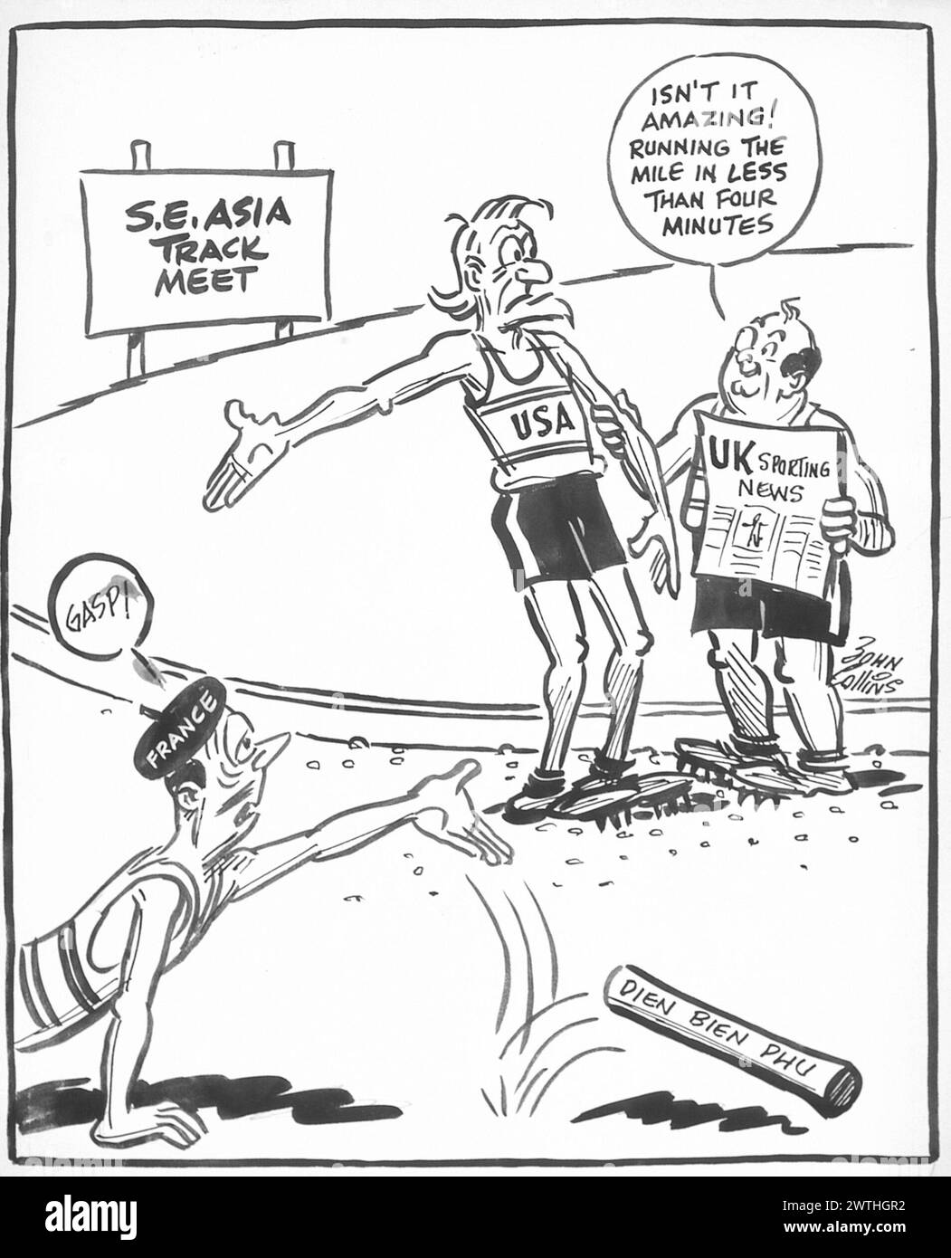 Cartoon - But Our Relay Team Isn't Doing So Well. John Collins (1917 ...