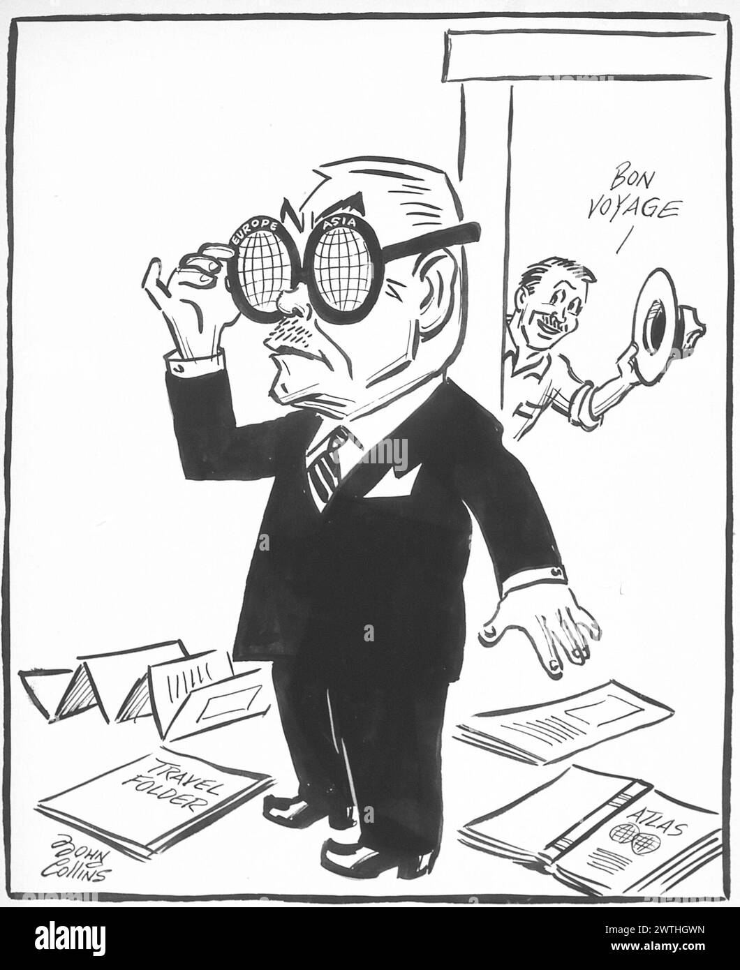 Cartoon - Ready for a First Hand Look. John Collins (1917-2007 Stock ...