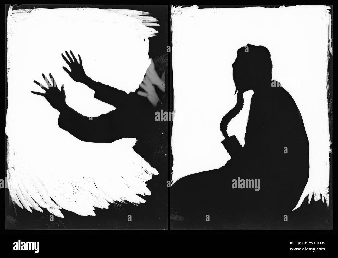 Man and retouched photos; inscribed 'Radio Record Sitting' gelatin ...