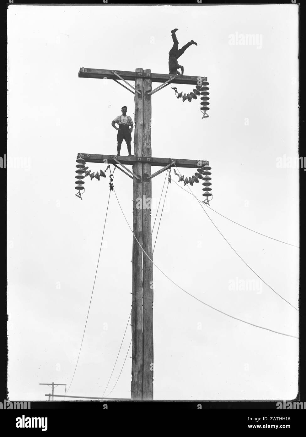 Metal support pole Black and White Stock Photos & Images - Alamy