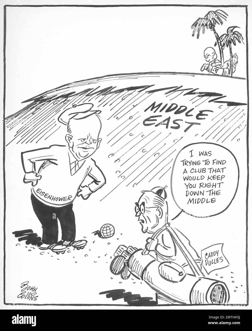 Cartoon - The Sand Trap. John Collins (1917-2007 Stock Photo - Alamy