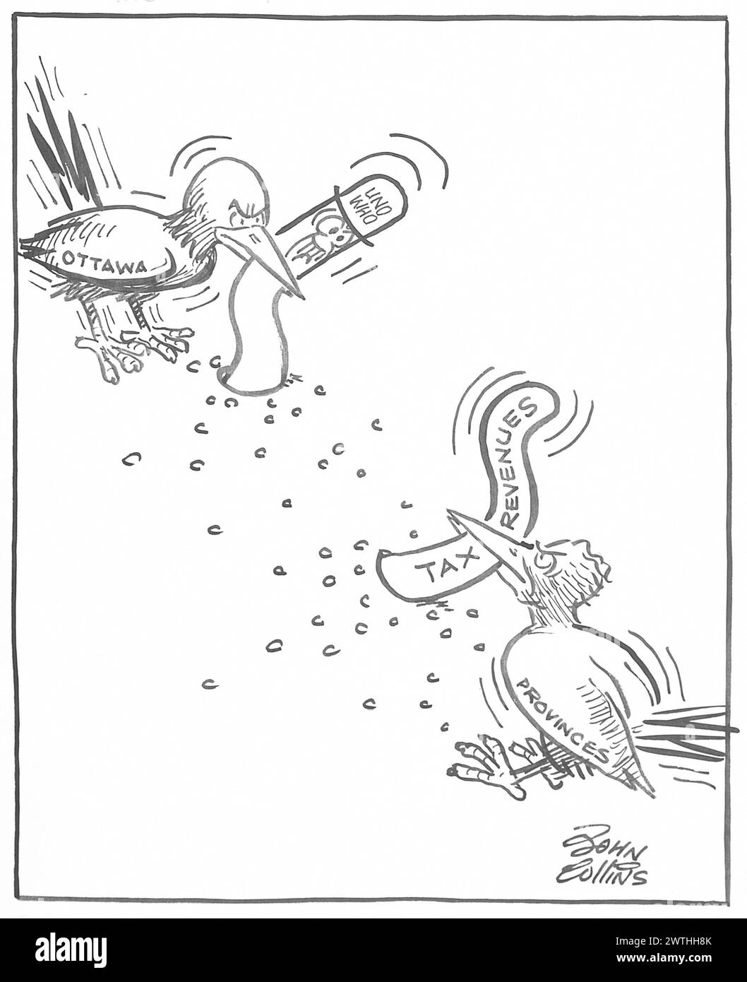 Cartoon - The Early Birds and the Worm. John Collins (1917-2007 Stock ...