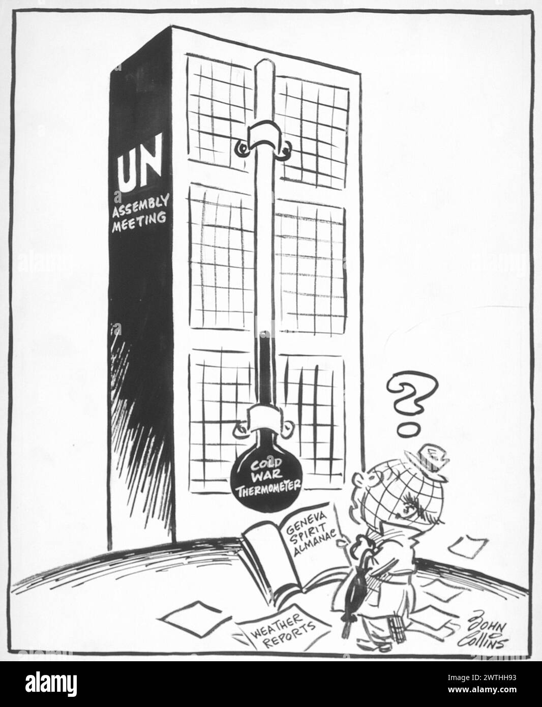 Cartoon - Looking for Signs of a Change in the Weather. John Collins ...