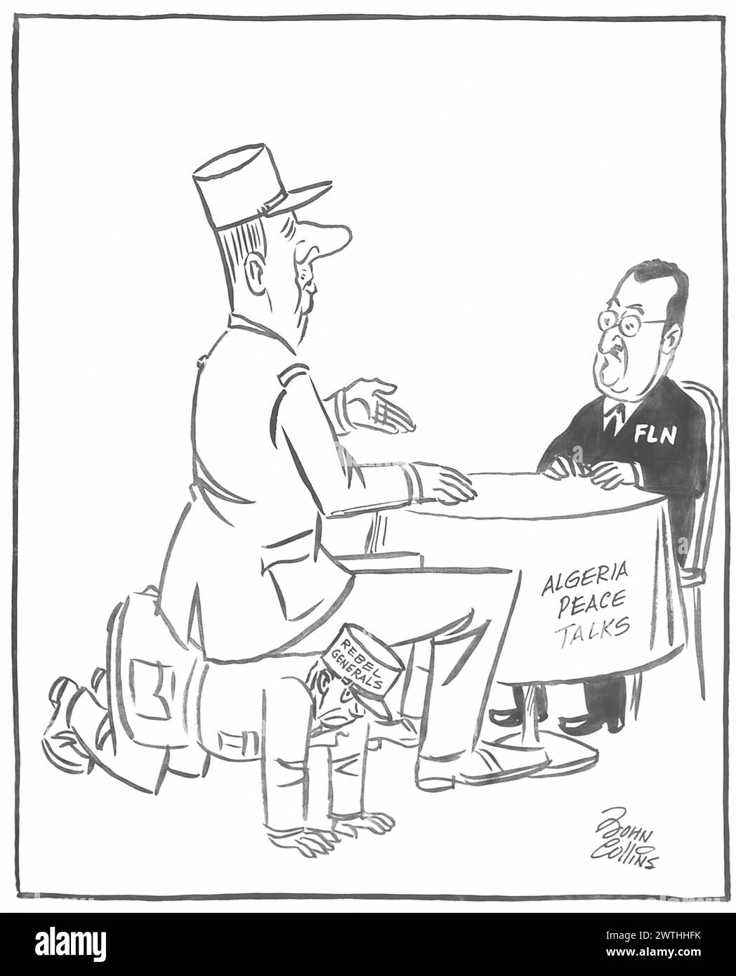 Cartoon - "Now, Where Were We ?". John Collins (1917-2007 Stock Photo ...