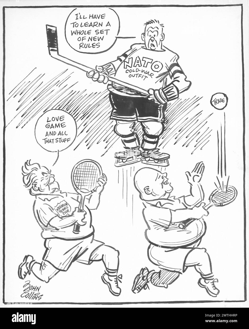 Cartoon - Changing Seasons. John Collins (1917-2007 Stock Photo - Alamy