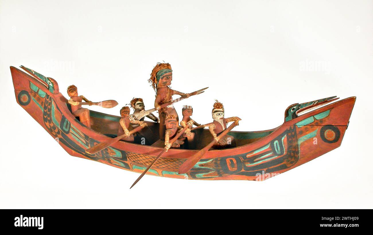 Miniature canoe - War canoe Stock Photo - Alamy
