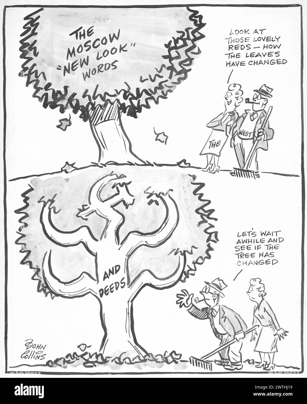 Cartoon - The Changing Leaves. John Collins (1917-2007 Stock Photo - Alamy