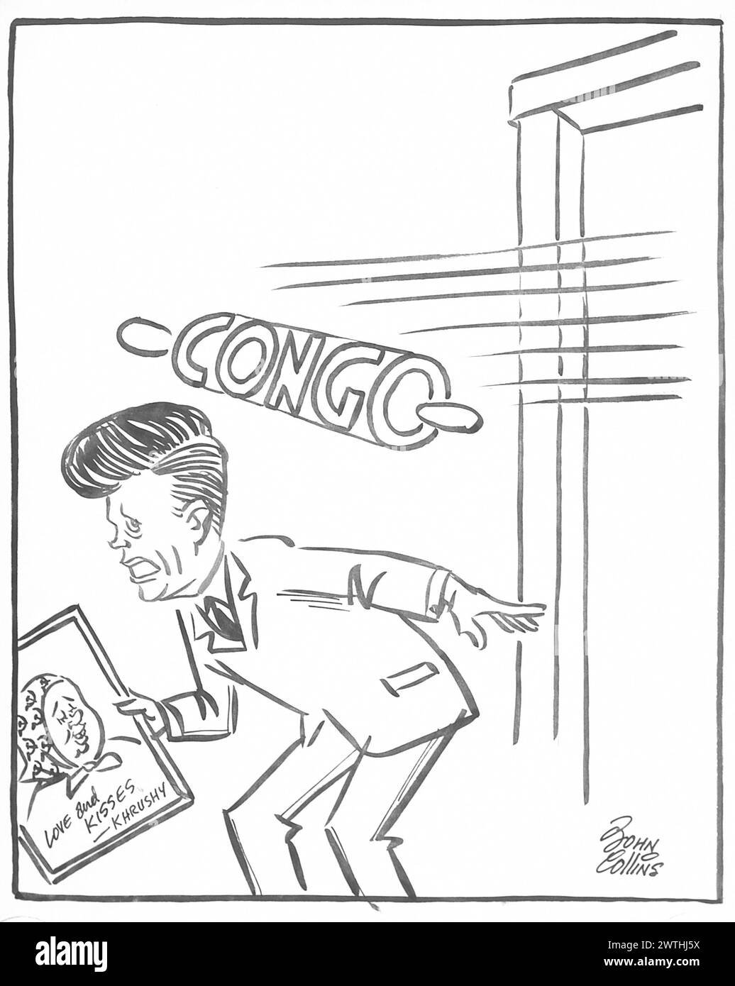 Cartoon - Looks Like the Honeymoon is Over. John Collins (1917-2007 ...