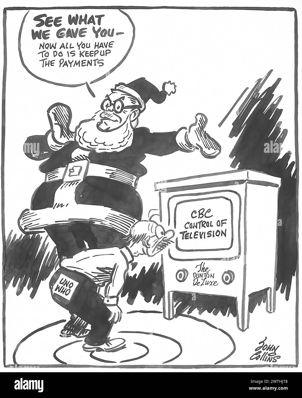 Cartoon - Like Everything We Get from Ottawa. John Collins (1917-2007 ...