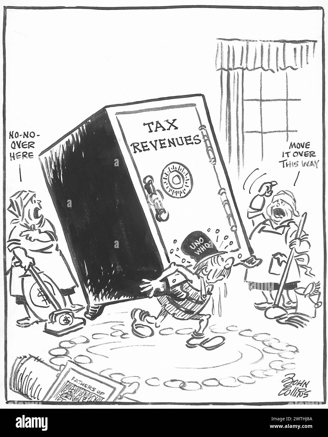 Cartoon - Federal-Provincial Housecleaning Time. John Collins (1917 ...