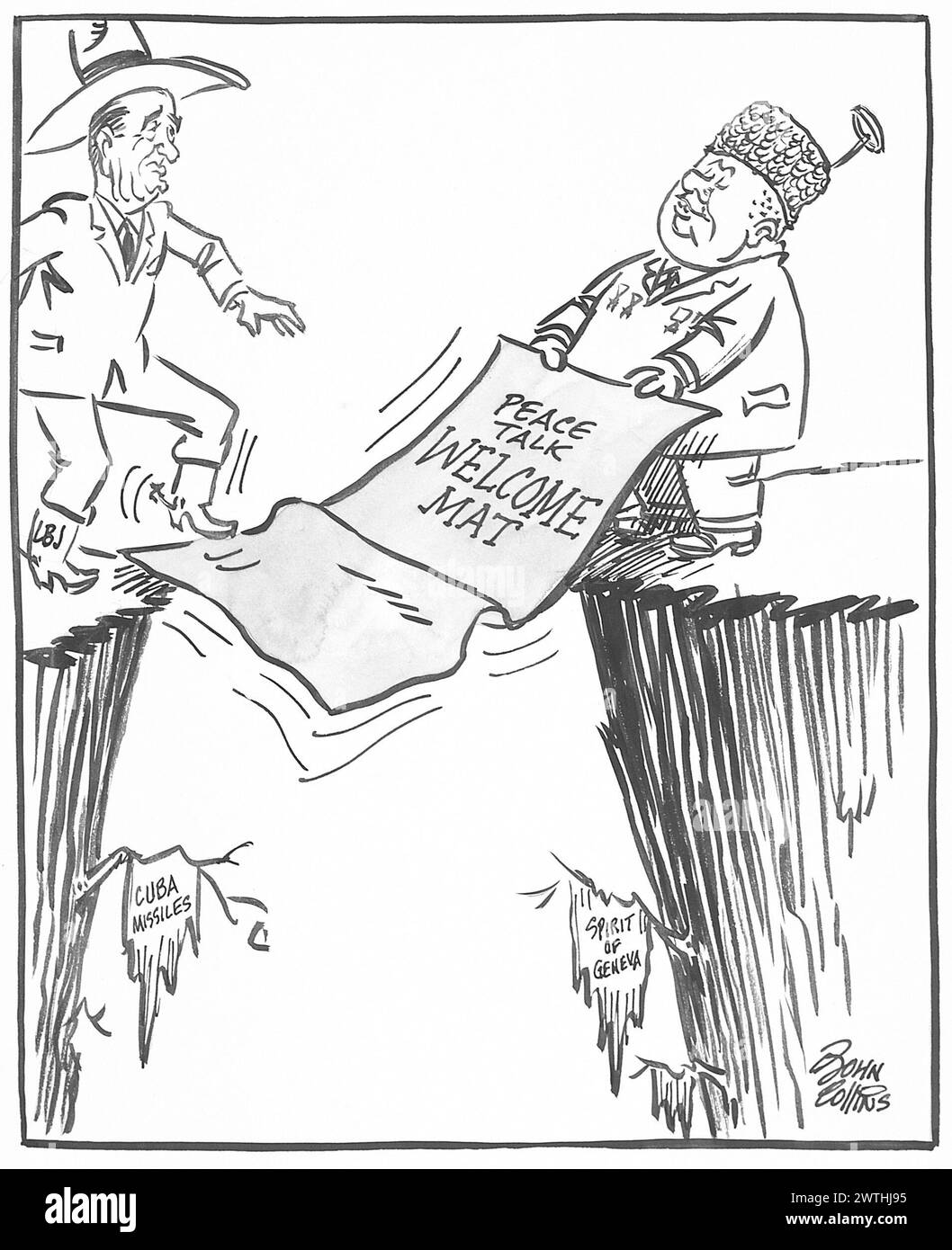 Cartoon - Look Before You Leap Year. John Collins (1917-2007 Stock ...