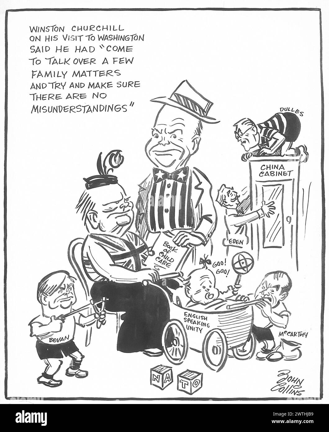 Cartoon style drawing group Black and White Stock Photos & Images - Alamy